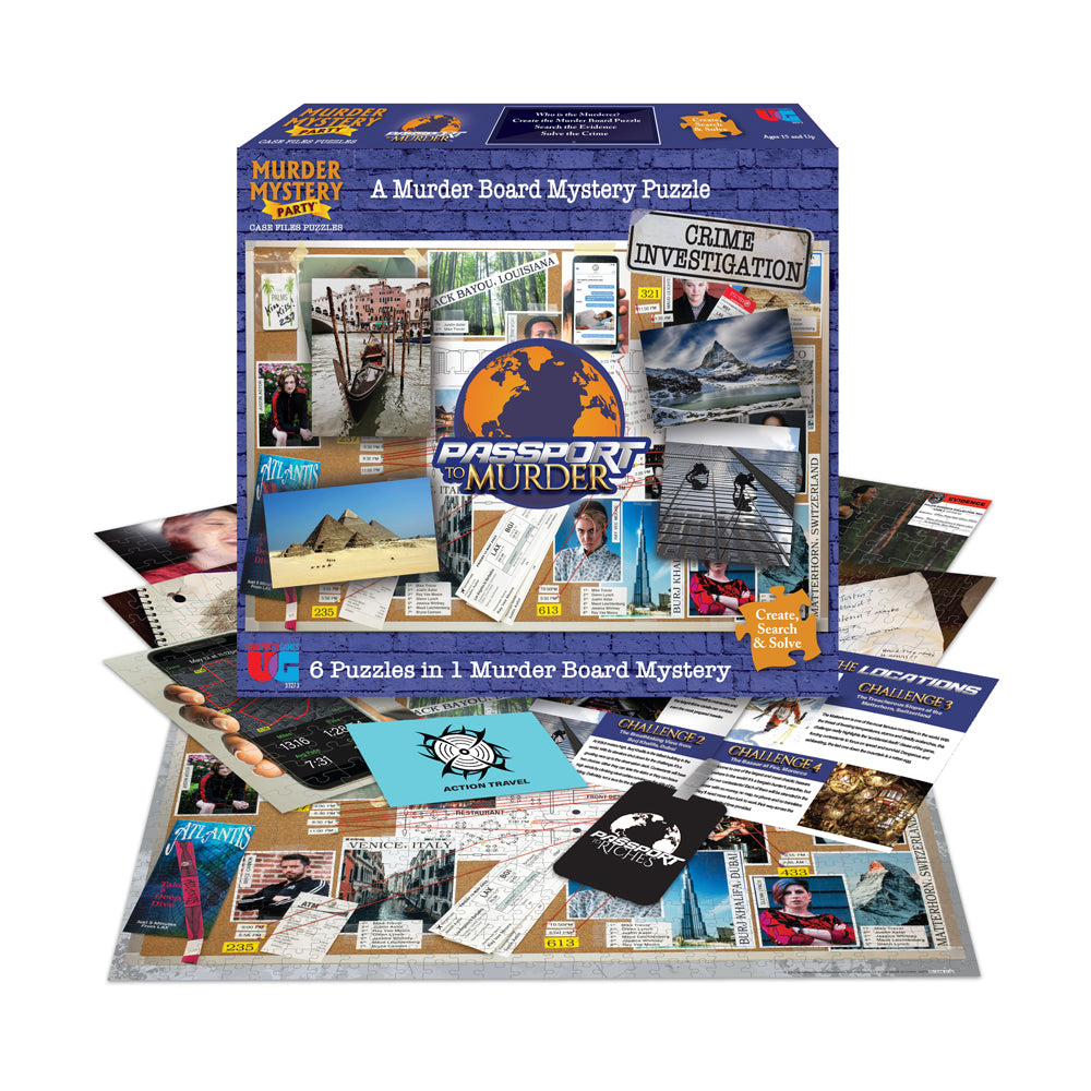 University Games Murder Mystery Party Case Files - Passport to Murder ...