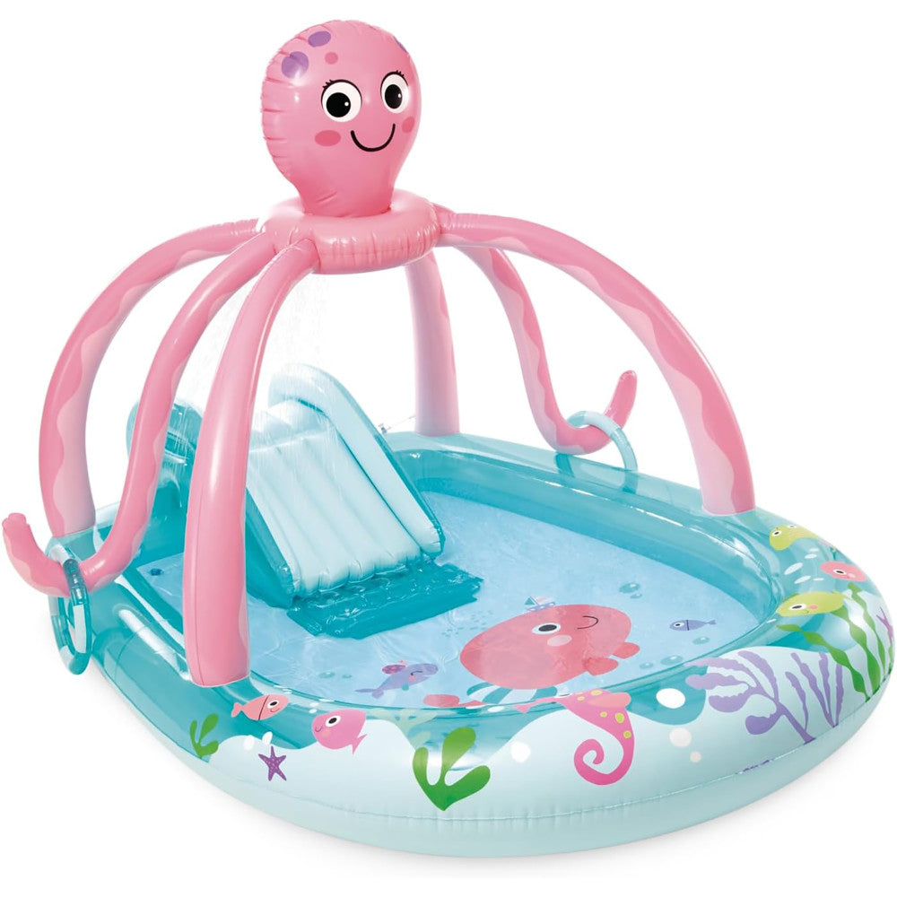 Intex Friendly Octopus Inflatable Play Center with Water Slide – Toys"R"Us