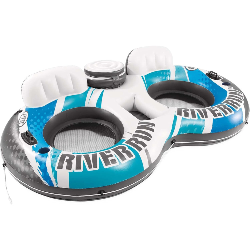 Intex River Run II 2-Person Water Tube with Cooler - Blue Rapids – Toys ...