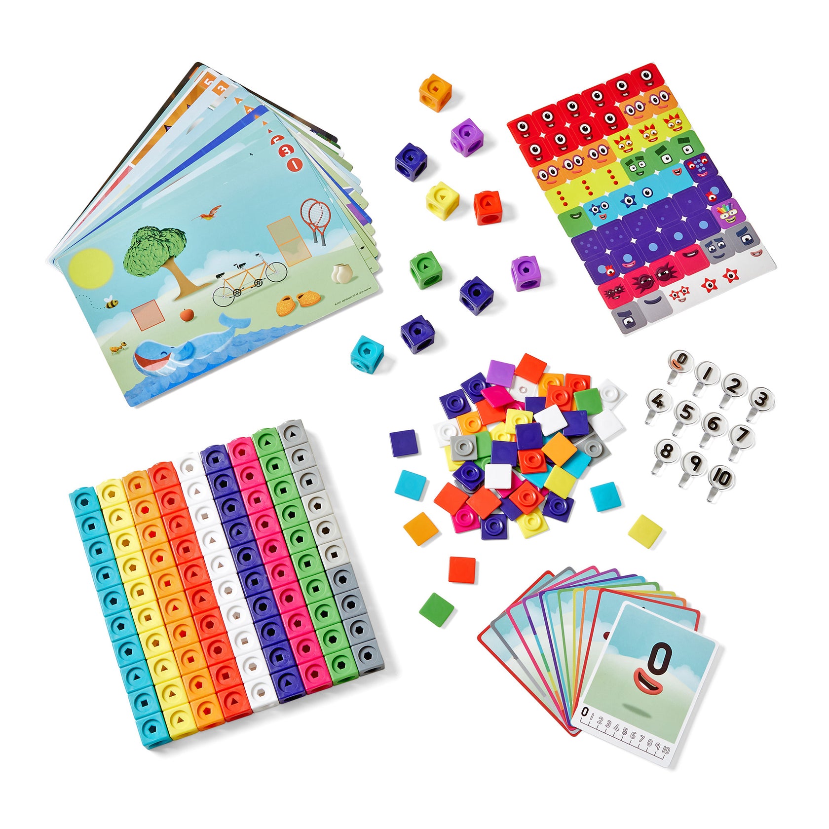 Hand2Mind Numberblocks MathLink Cubes 1-10 Activity Set - Educational ...