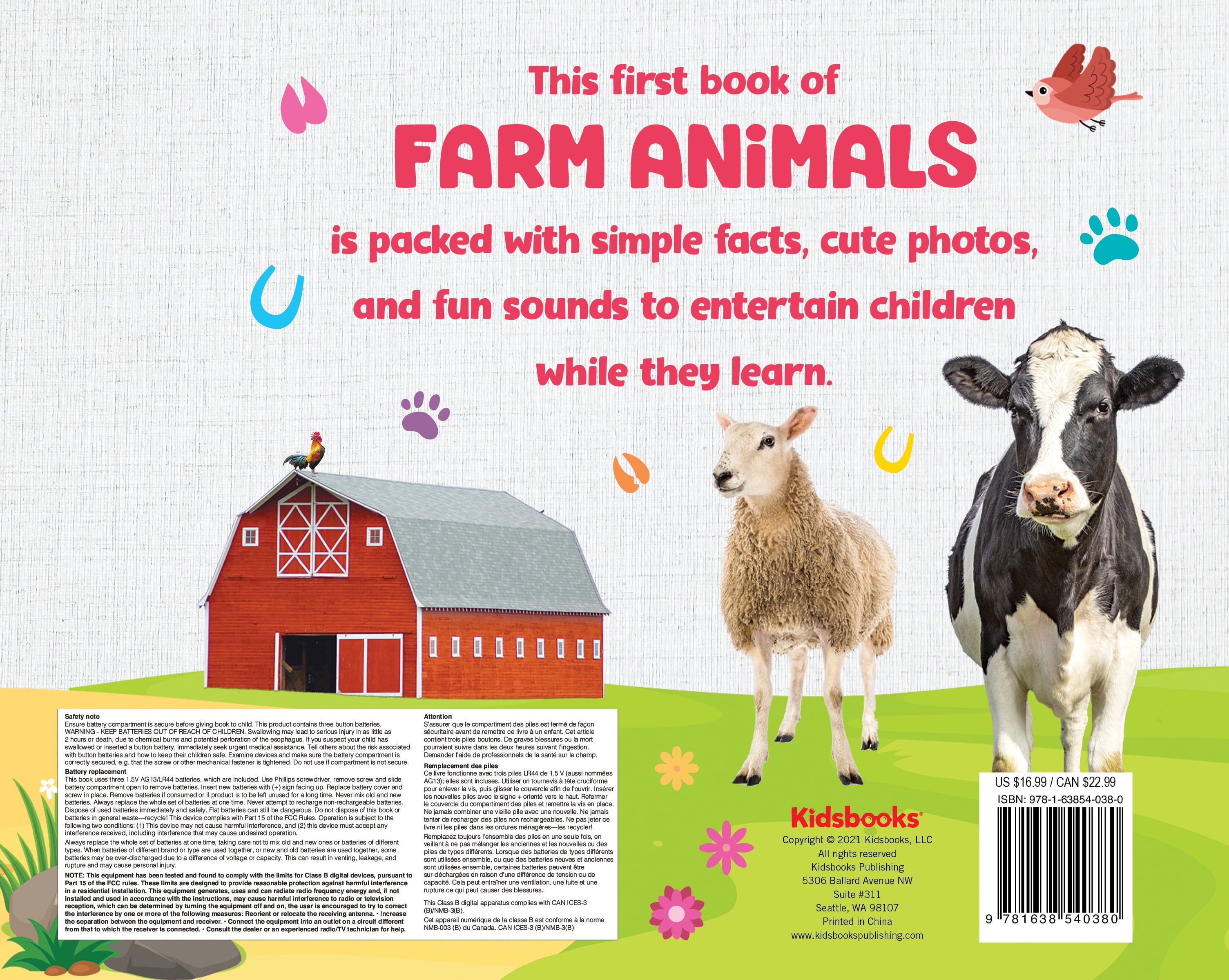 Kidsbooks Publishing Farm Facts 5-Button Sound Book – Toys"R"Us