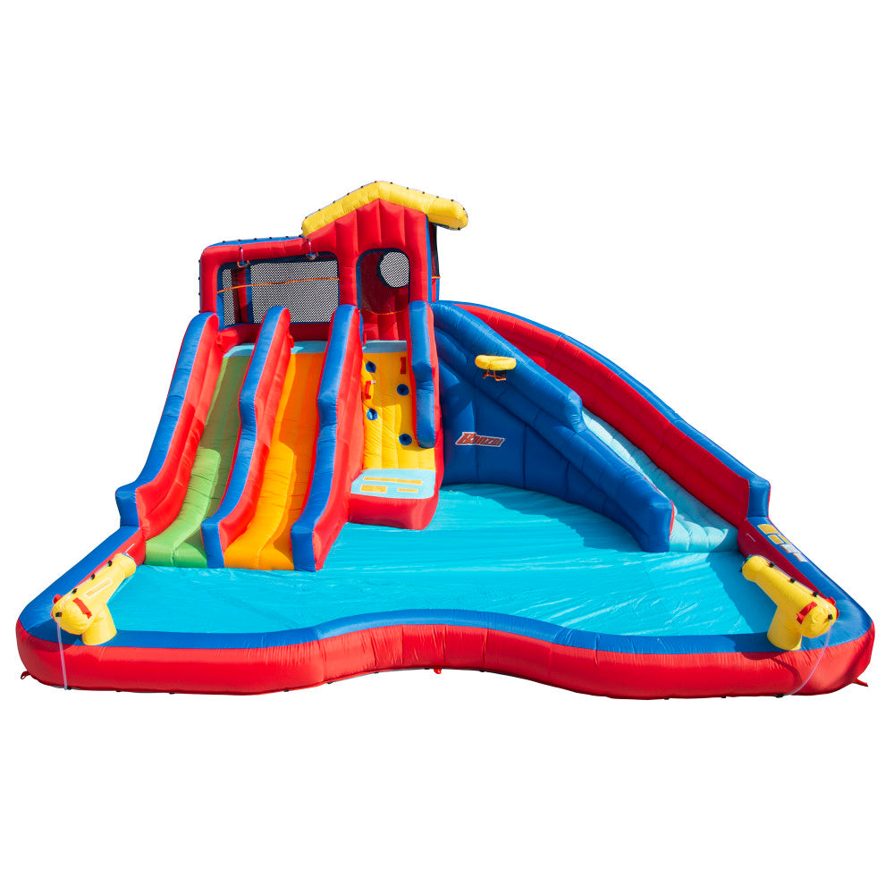 Banzai Hydro Blast Water Park Inflatable Backyard Multi-Slide Splash T ...