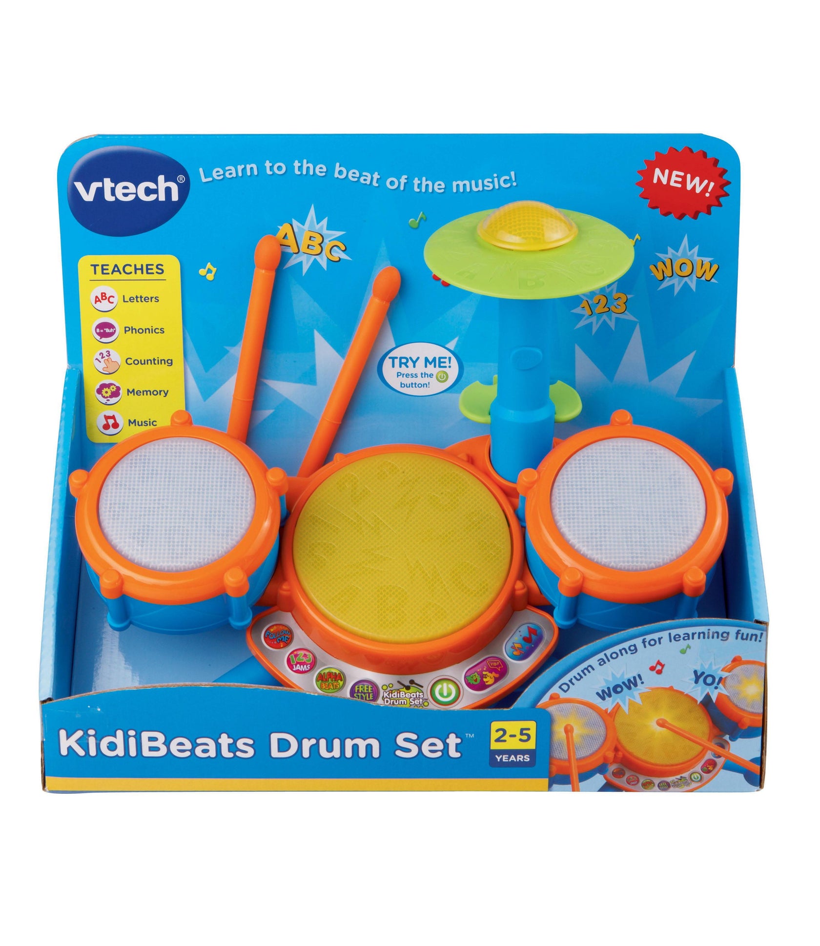 VTech KidiBeats Kids Drum Set - Interactive Learning Toy – Toys"R"Us