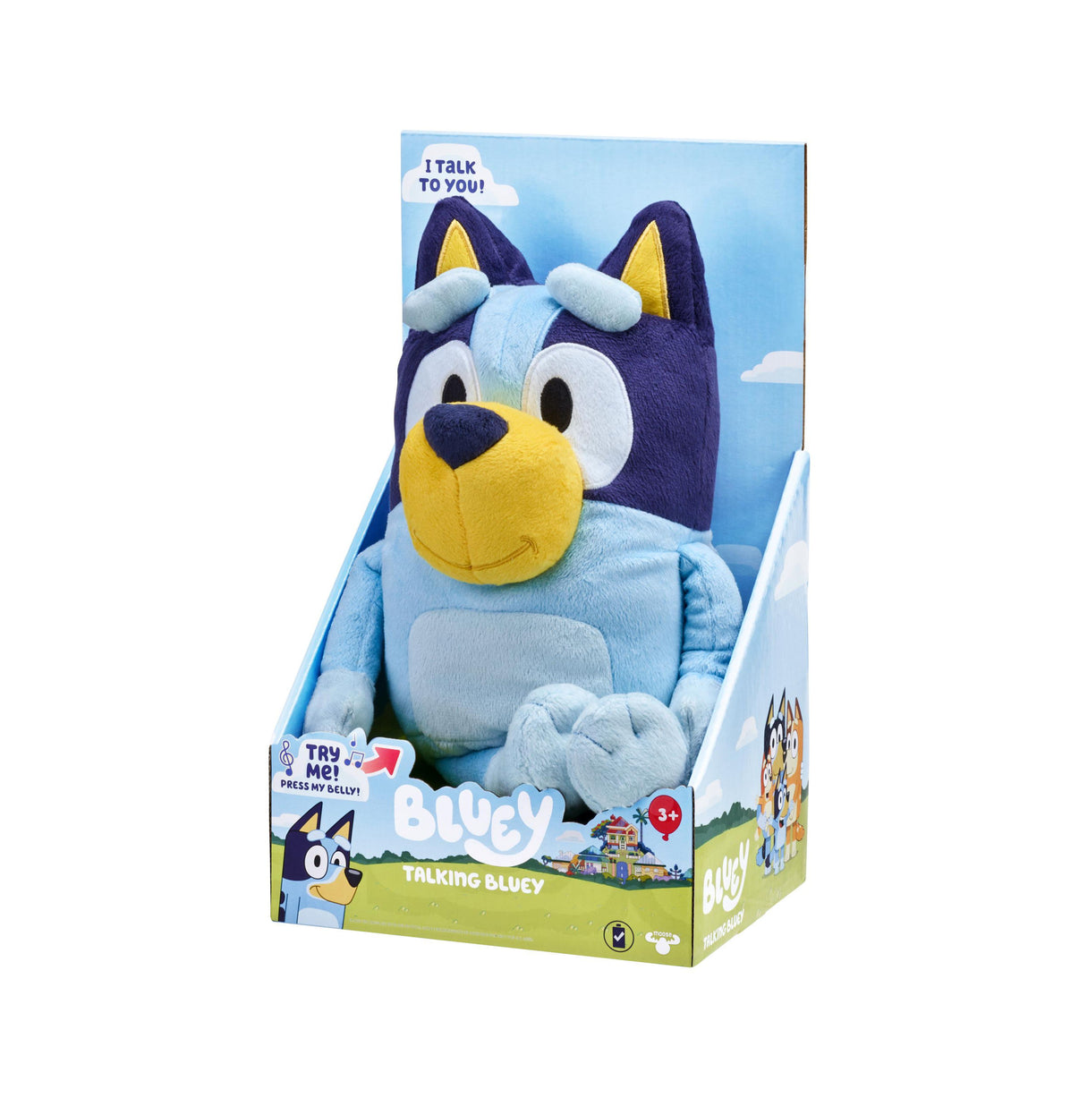 Bluey Talking Plush Toy with Sound Effects - Interactive 13" Stuffed A ...