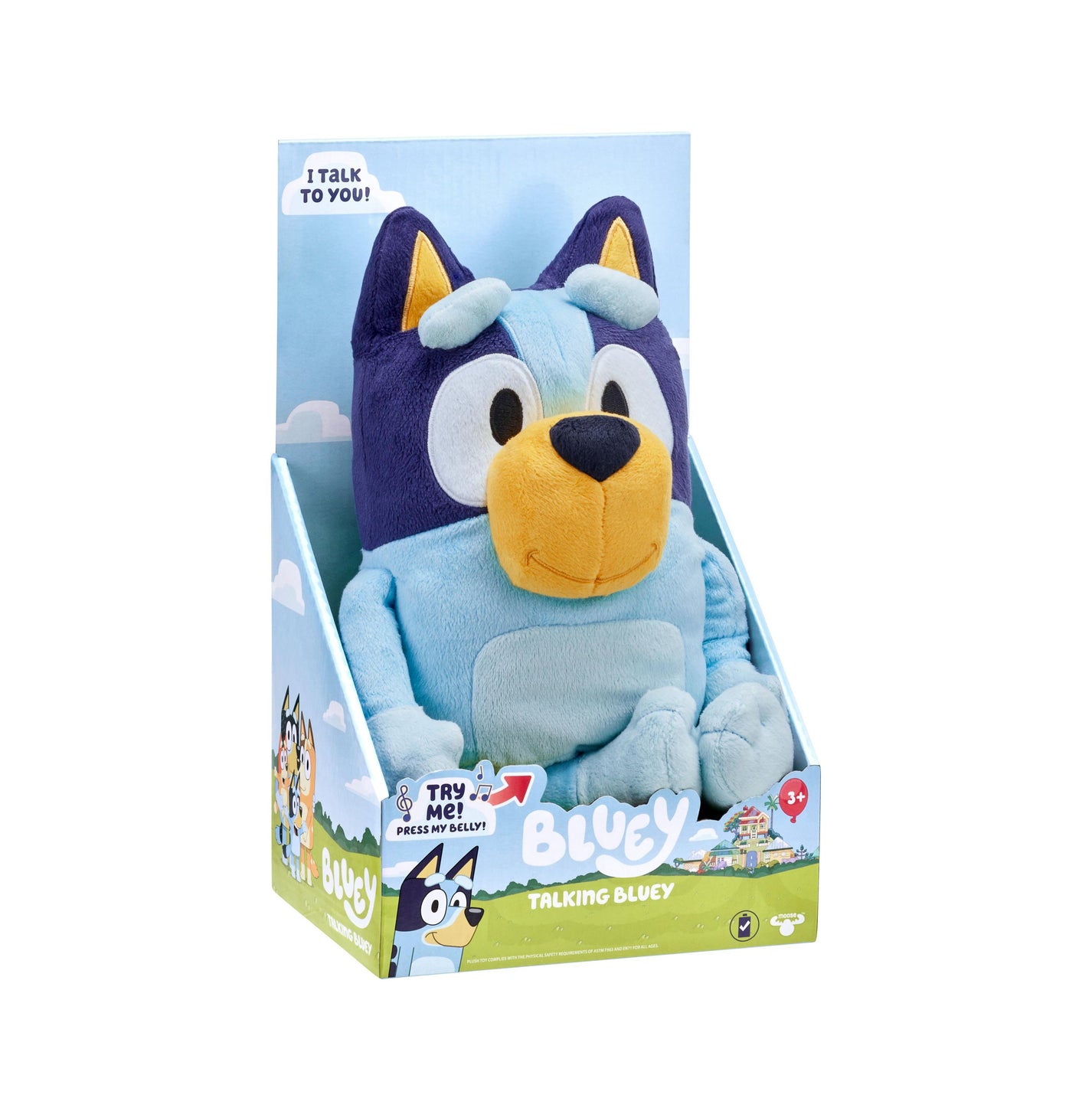 Bluey Talking Plush Toy with Sound Effects - Interactive 13" Stuffed A ...
