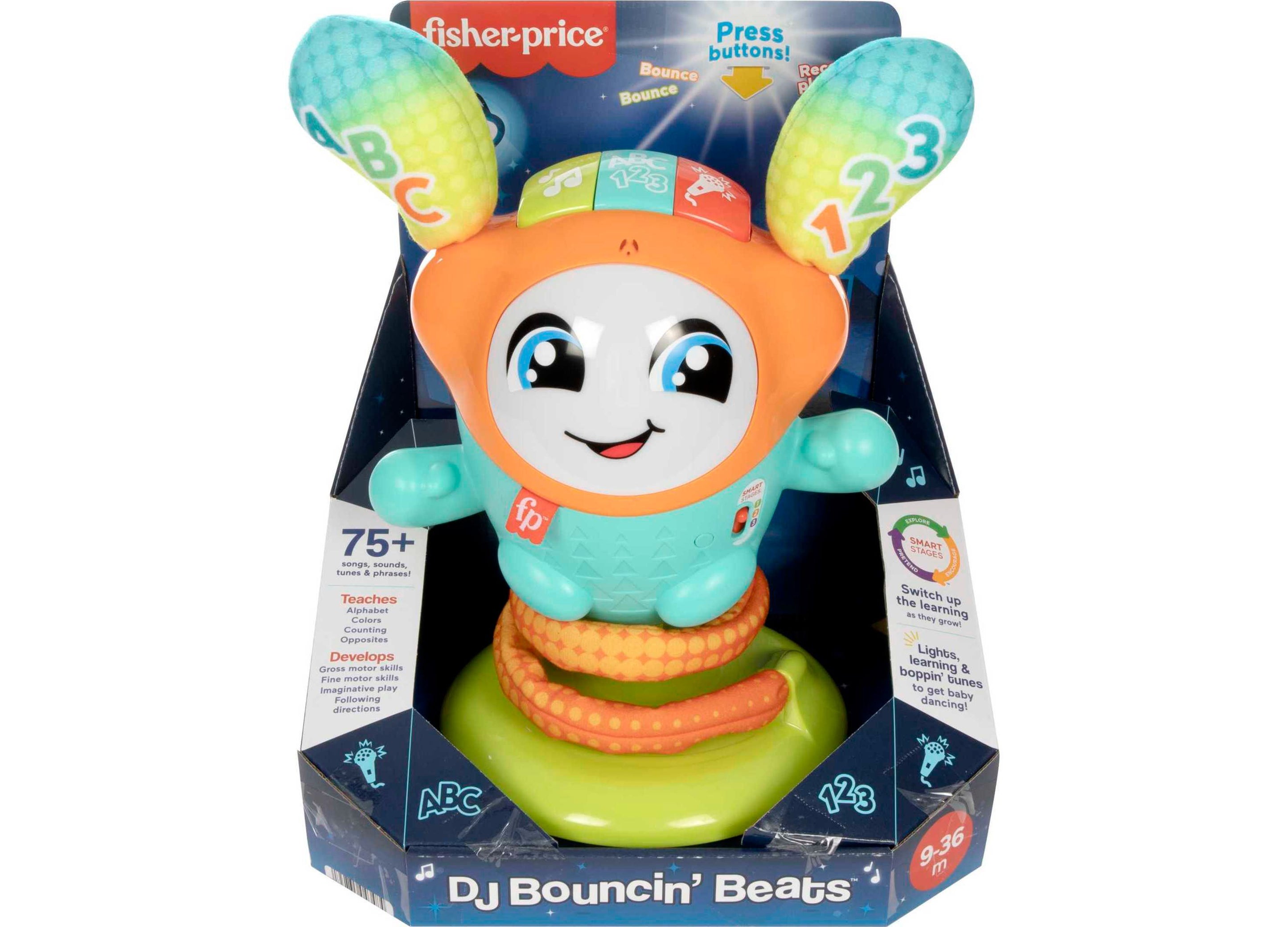 Fisher-Price DJ Bouncin' Beats Interactive Musical Learning Toy for To – Toys"R"Us