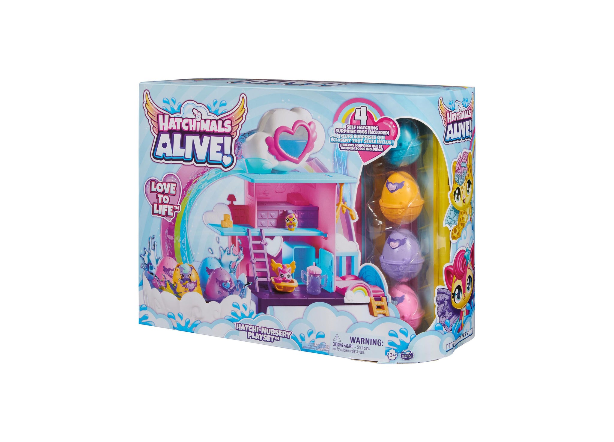 Hatchimals Alive Hatchi-Nursery Playset with Magical Self-Hatching Egg ...