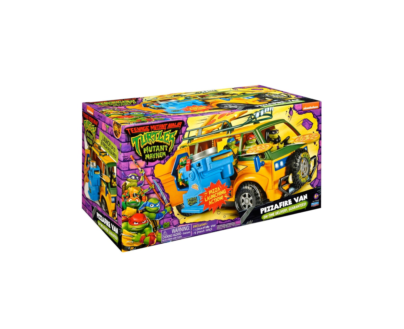 Teenage Mutant Ninja Turtles Mutant Mayhem PizzaFire Van with Motorize ...