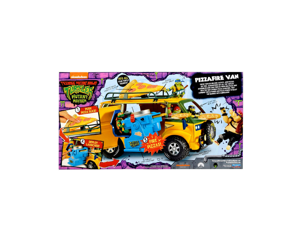 Teenage Mutant Ninja Turtles Mutant Mayhem PizzaFire Van with Motorize ...