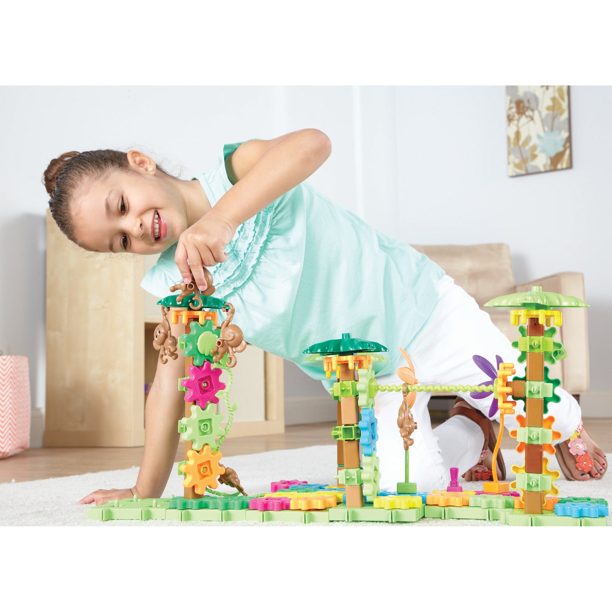 Learning Resources Gears! Gears! Gears! Movin' Monkeys 103-Piece Build ...