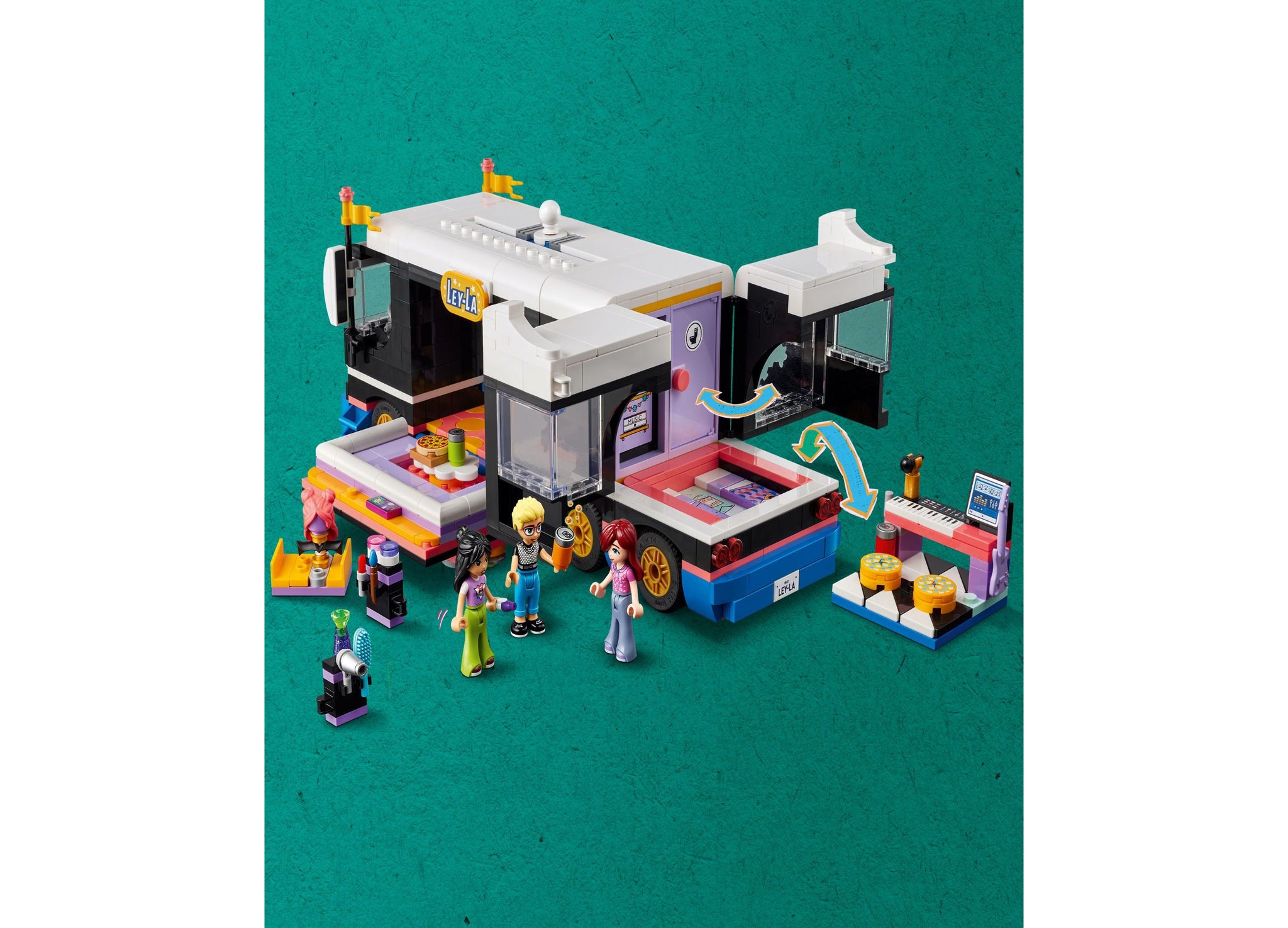 LEGO Friends 845-Piece Pop Star Music Tour Bus Building Set – Toys"R"Us