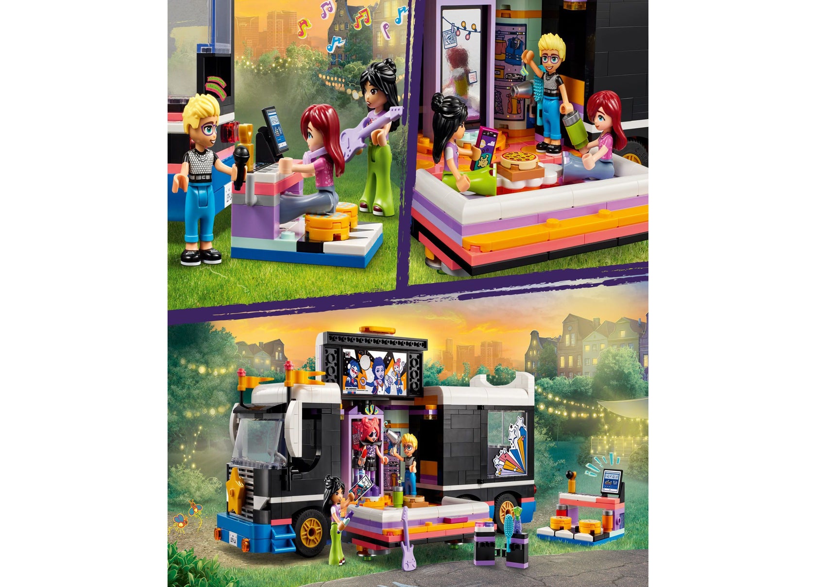 LEGO Friends 845-Piece Pop Star Music Tour Bus Building Set – Toys"R"Us