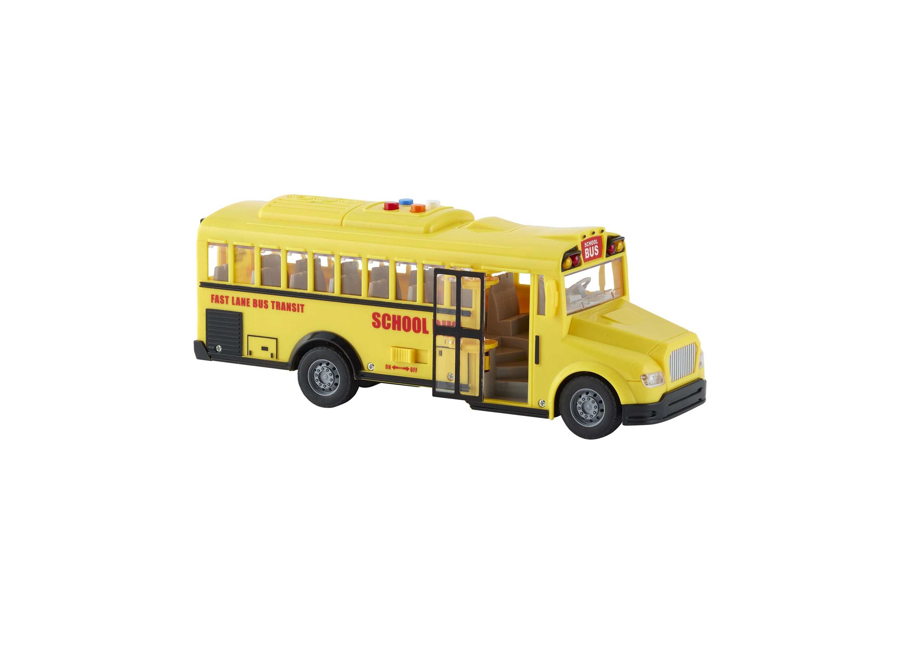Fast Lane Light and Sound Interactive School Bus – Toys"R"Us
