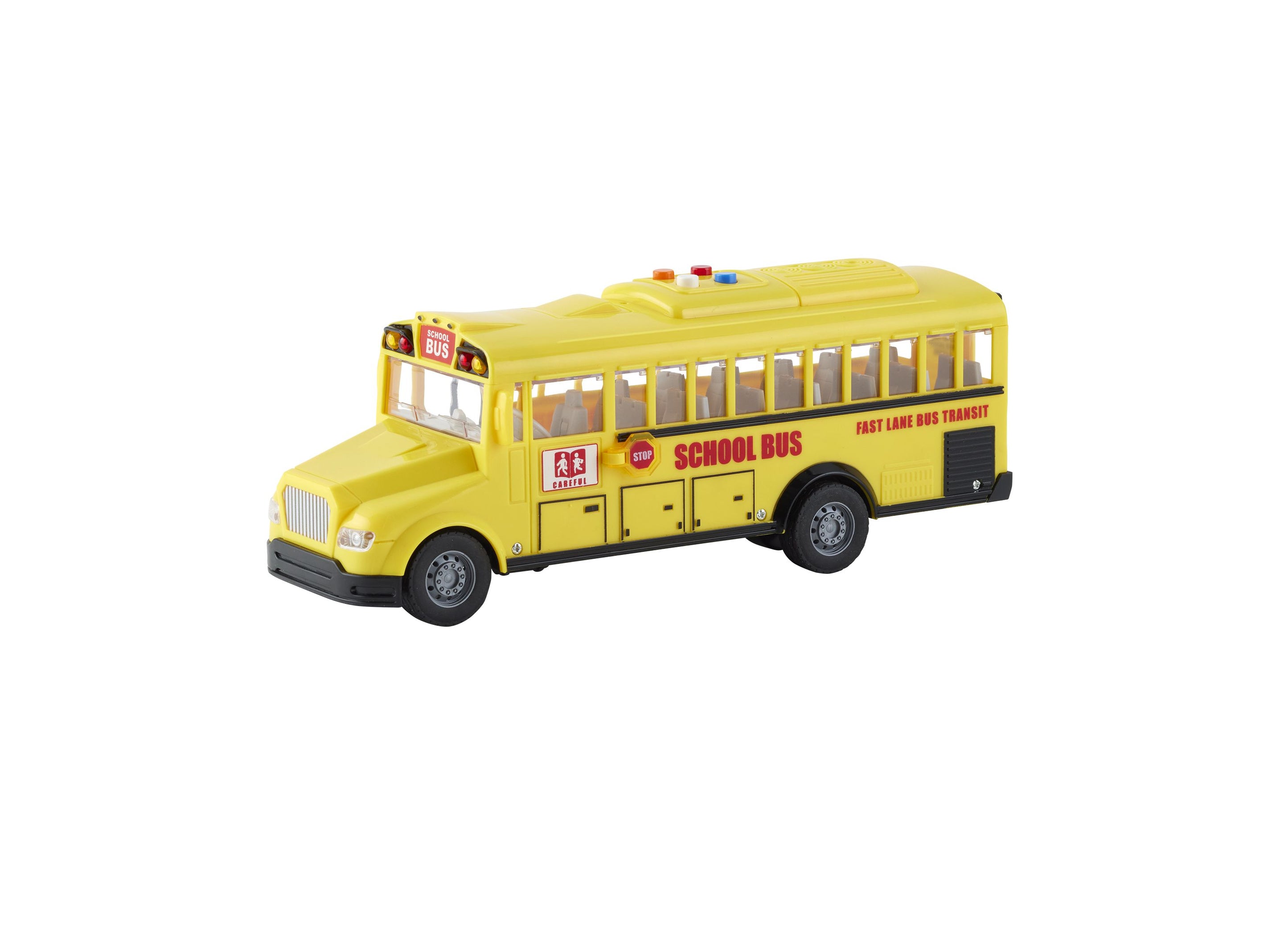 Fast Lane Light and Sound Interactive School Bus – Toys"R"Us