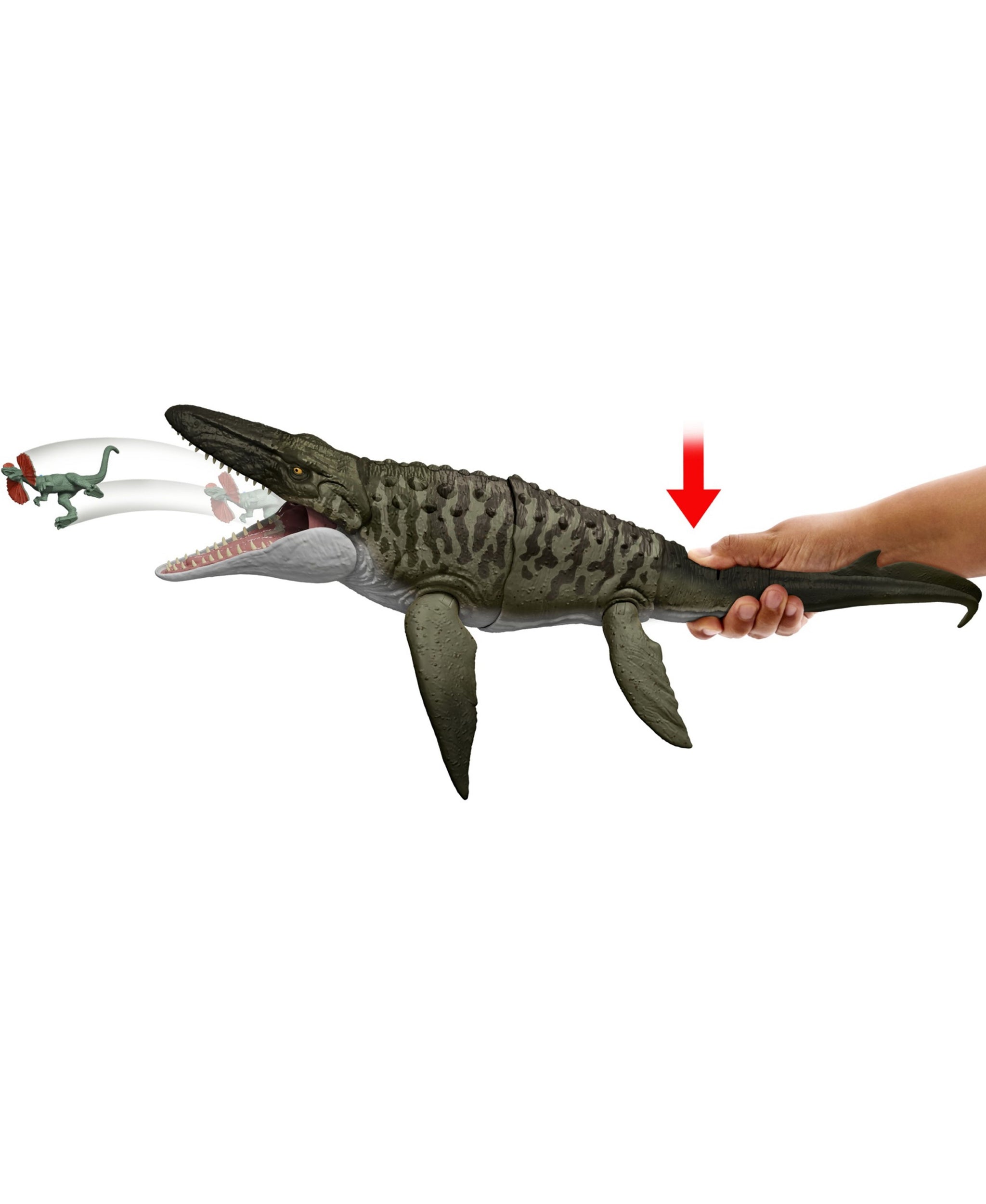Jurassic World Rebirth Bite N Blast Mosasaurus Action Figure Playset ...