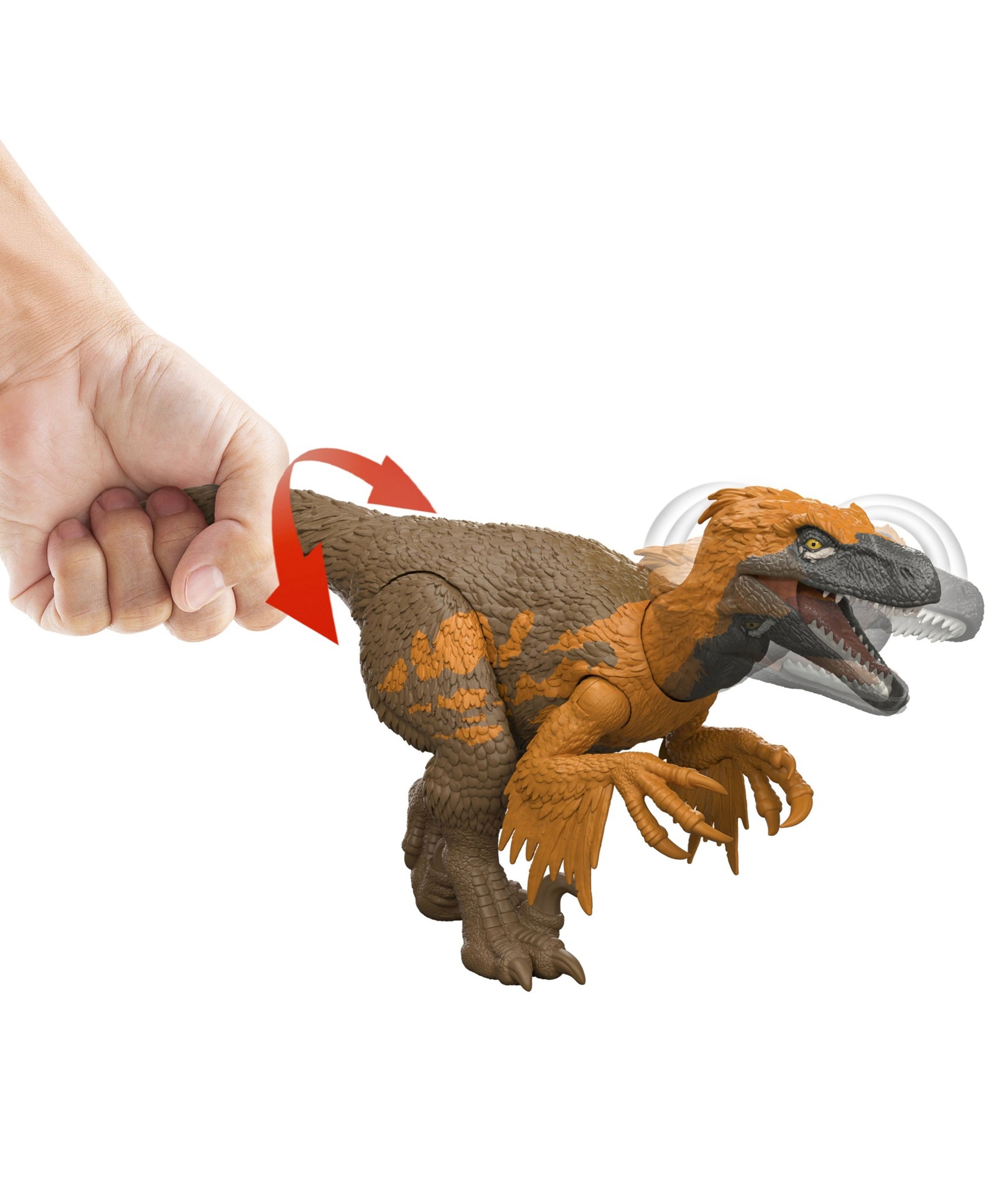 Jurassic World Rebirth 12-Inch Utahraptor Action Figure - Wild Roar ...