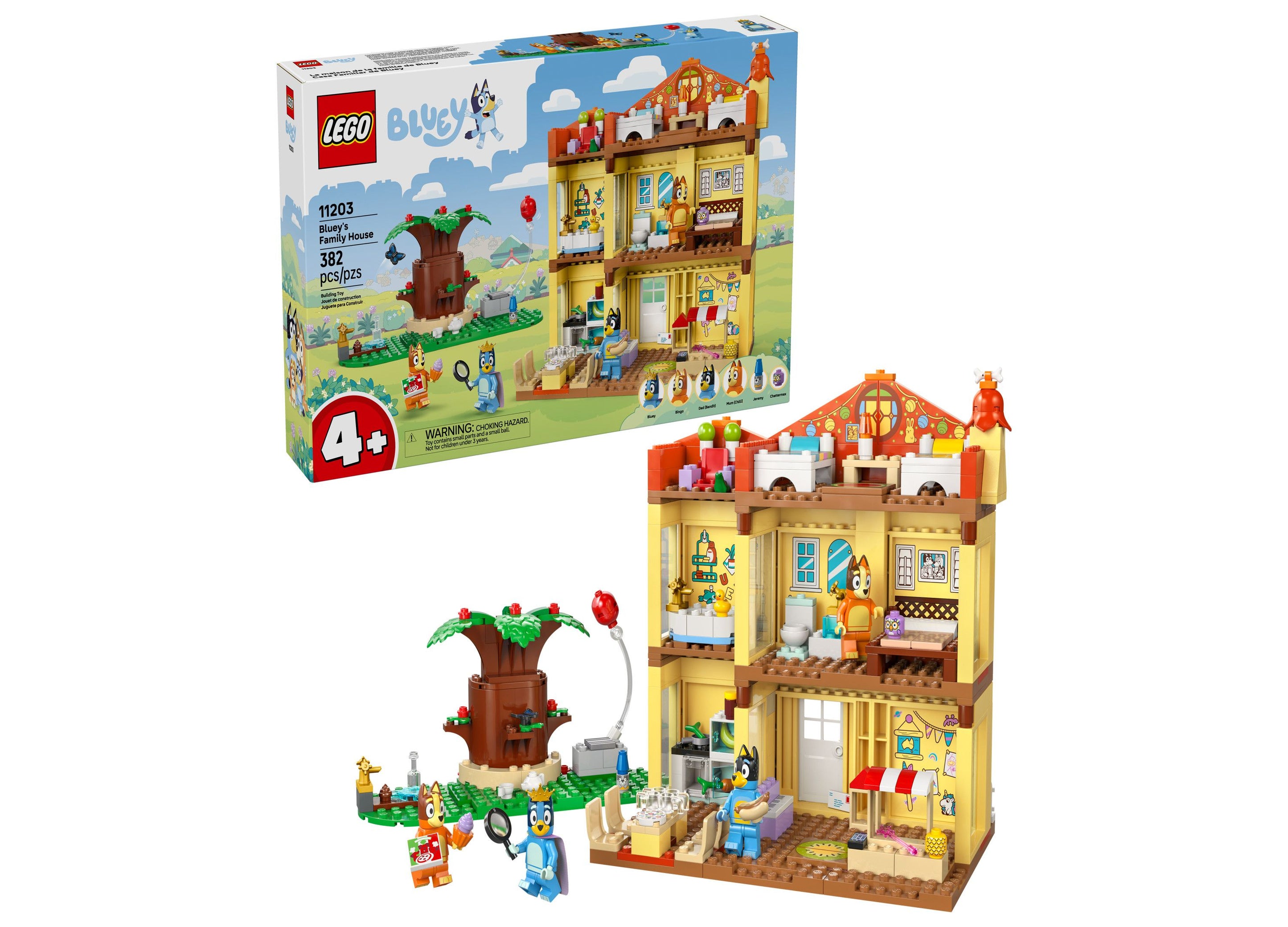 LEGO Bluey's Family House 382-Piece Playset - Featuring Charming Chara ...