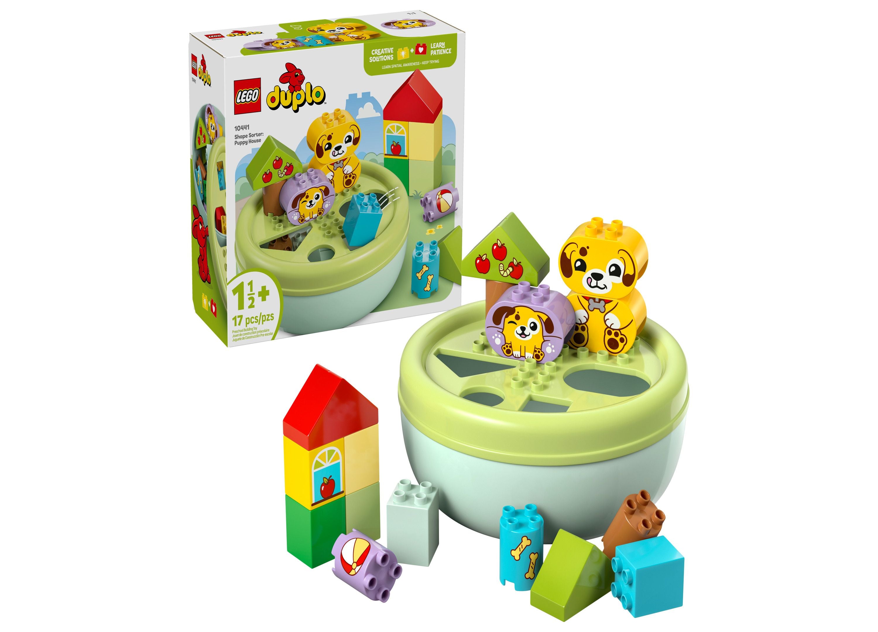 LEGO DUPLO Puppy House Shape Sorter 10441 Building Set - 17 Pieces ...