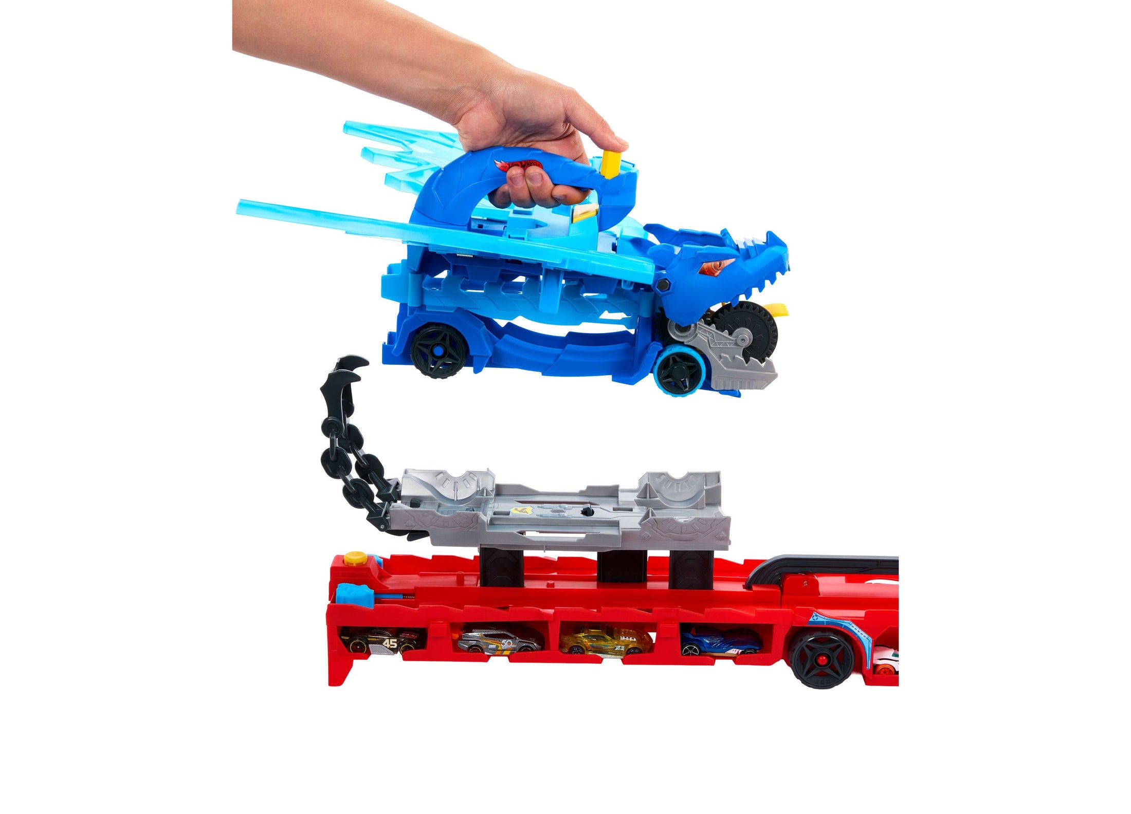 Hot Wheels Ultimate Dual Dragon Transporter Toy Cars – Toys"R"Us