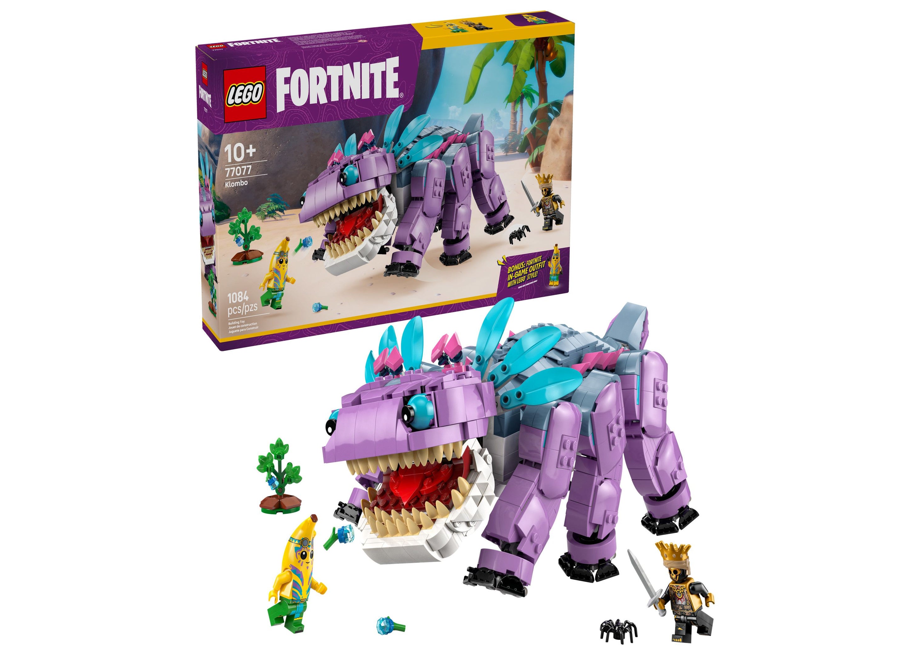 LEGO Fortnite Klombo Dinosaur Toy Set 77077, 1084 Pieces – Toys"R"Us