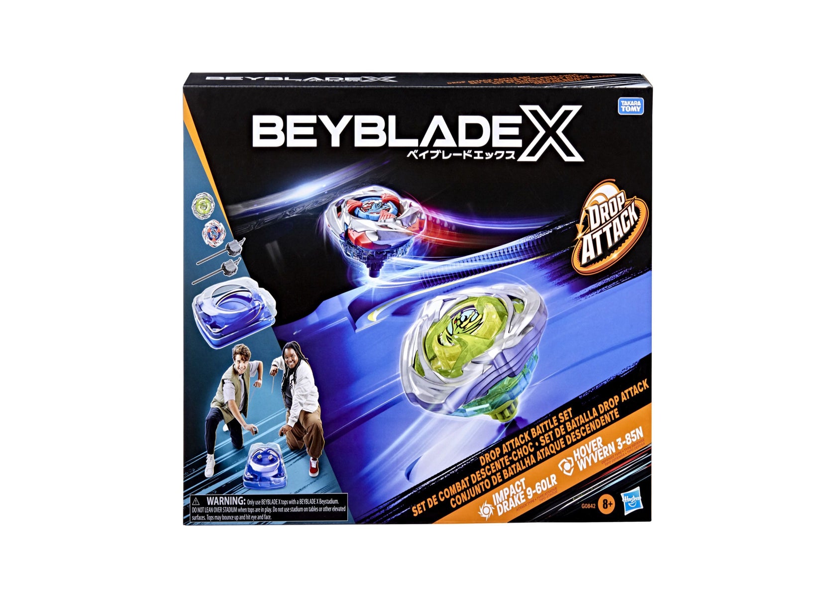 Beyblade X Drop Attack Battle Set with X-Celerator Rail – Toys"R"Us