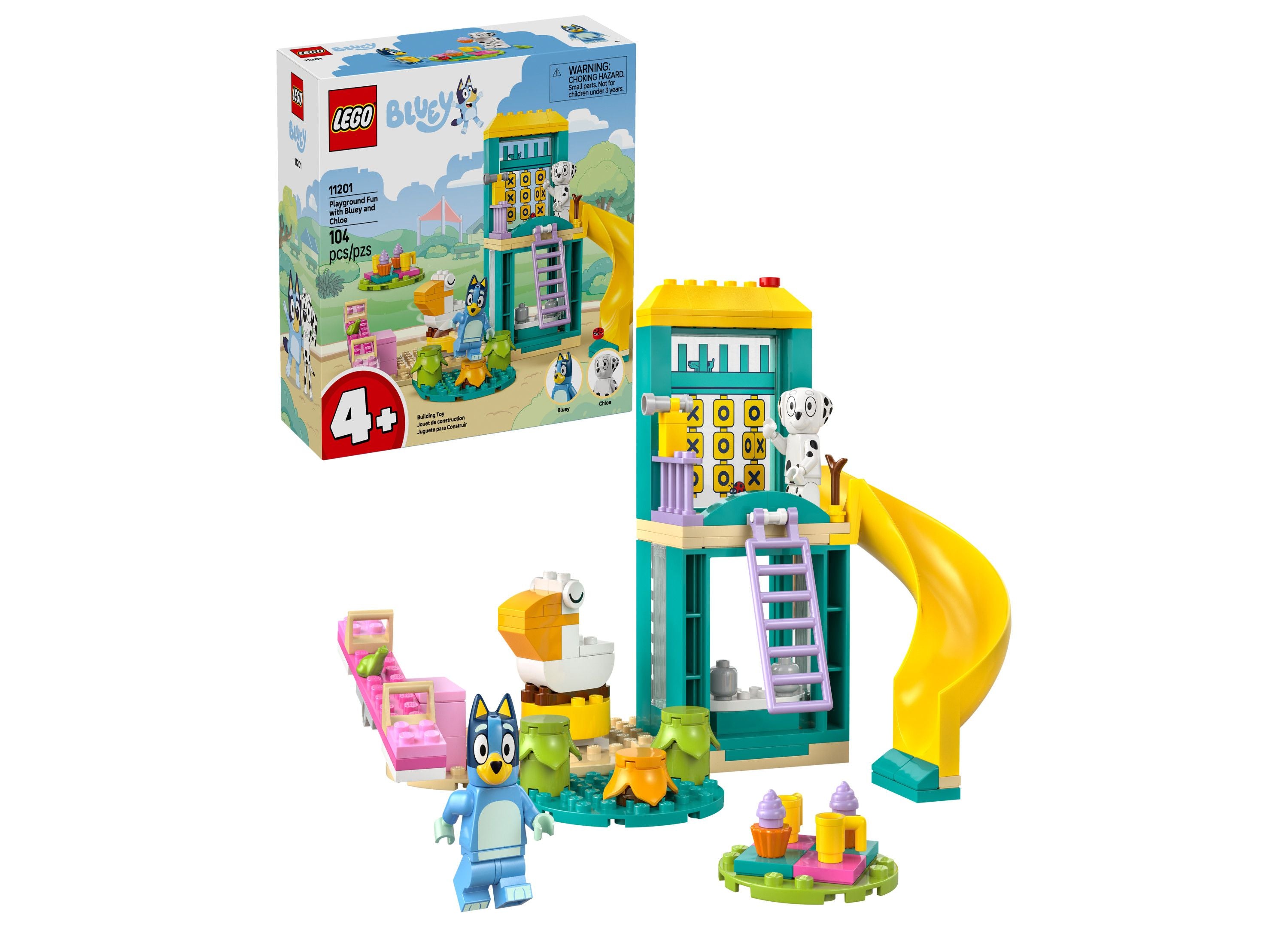 LEGO Bluey 104-Piece Playground Fun Set with Bluey and Chloe – Toys"R"Us