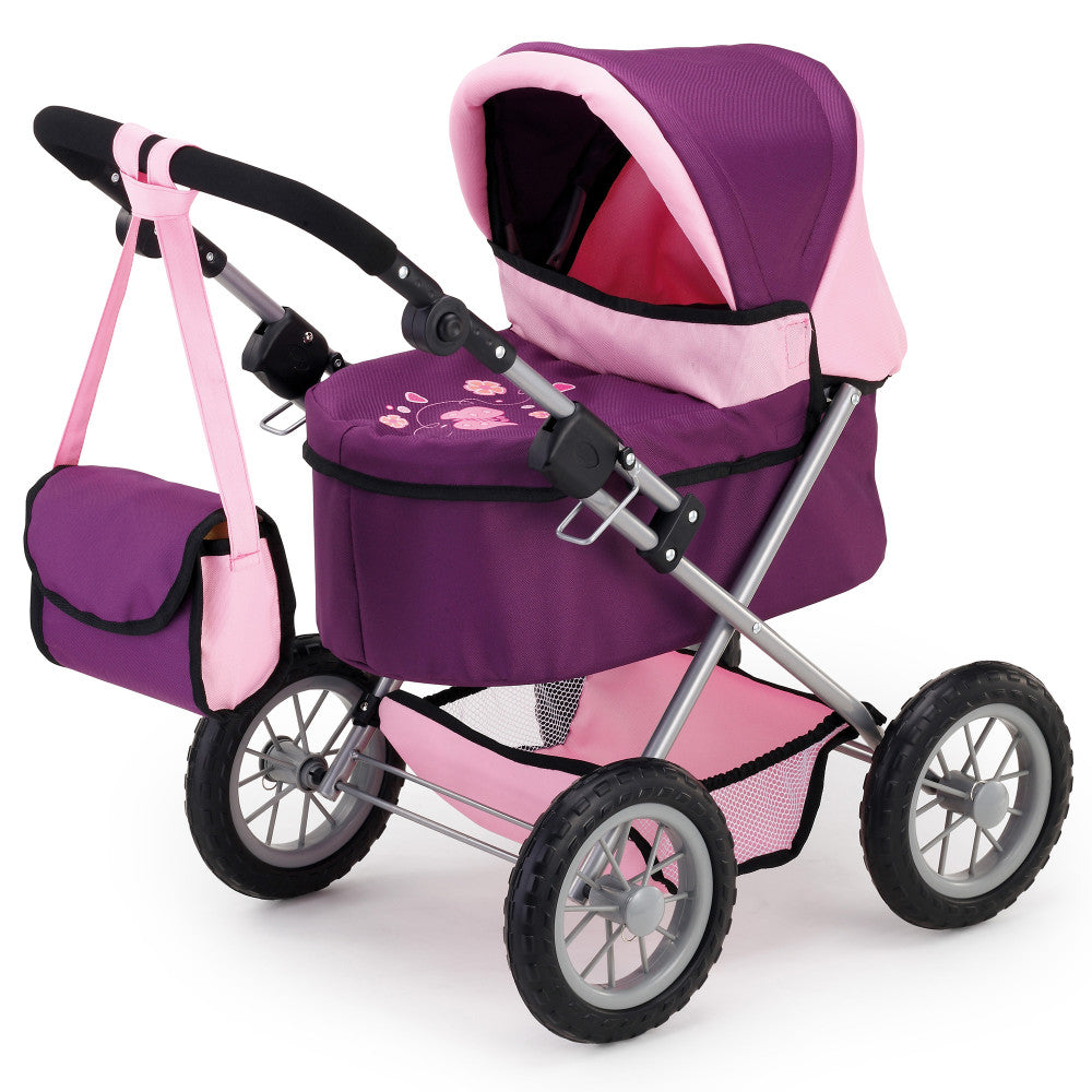 Bayer Design Purple & Pink Trendy Doll Pram with Bag – Toys"R"Us