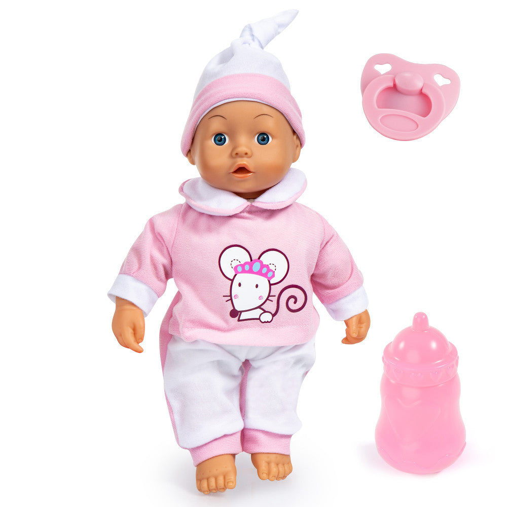 Bayer Design 14-inch Interactive Baby Doll - Pink Mouse Outfit – Toys"R"Us