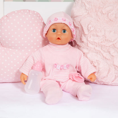 Bayer Design 15" Interactive First Words Baby Doll - Soft Pink – Toys"R"Us