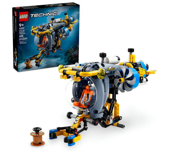 LEGO Technic Deep-Sea Research Submarine 413-Piece Building Set 42201 ...