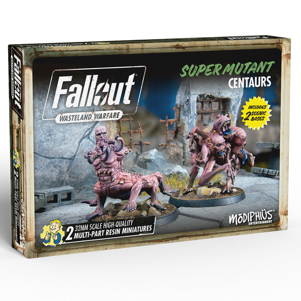 Modiphius Fallout: Wasteland Warfare 32mm Super Mutants Centaurs Minia ...