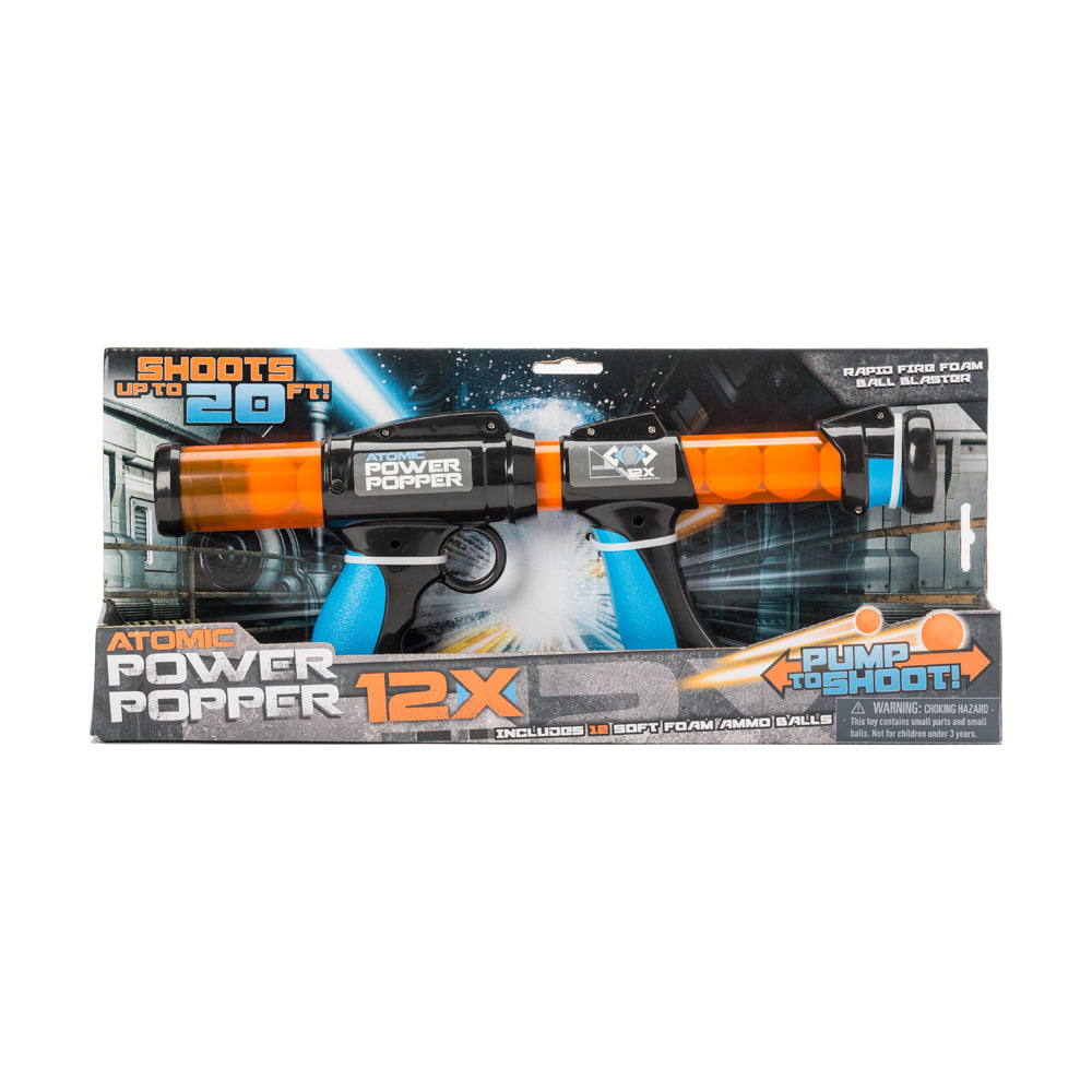 Hog Wild Atomic Power Popper 12X Rapid Fire Foam Ball Blaster – Toys"R"Us