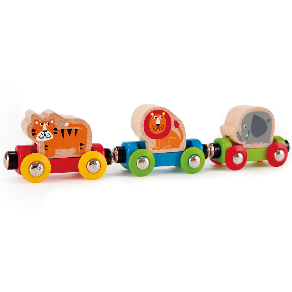 Hape Jungle Journey Train Set - Magnetic Animal Adventure – Toys"R"Us