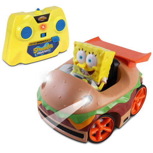 NKOK SpongeBob SquarePants Remote Control Krabby Patty Vehicle with Sp ...