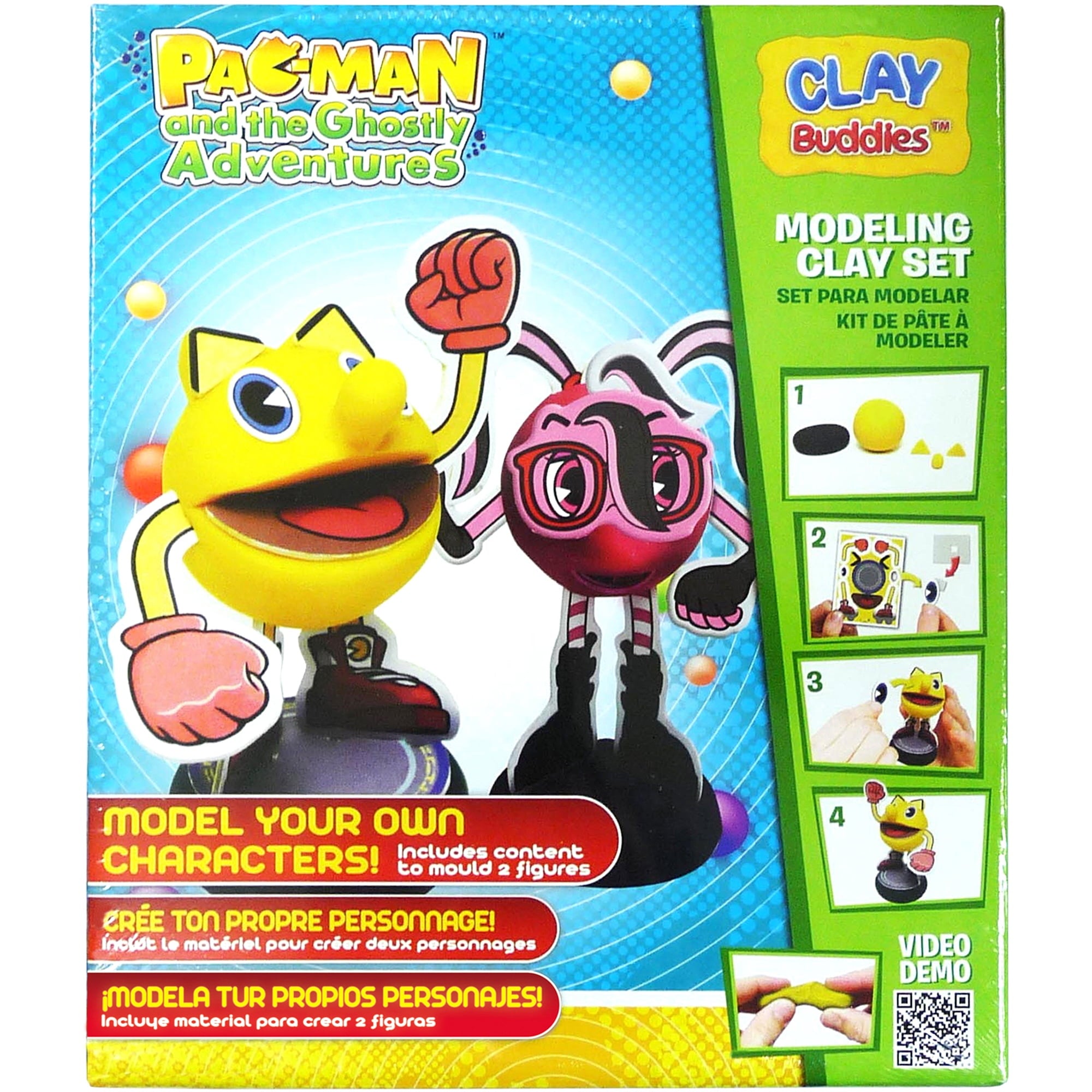 PACMAN Clay Buddies Official Modeling Kit - Create Your Favorite Chara ...
