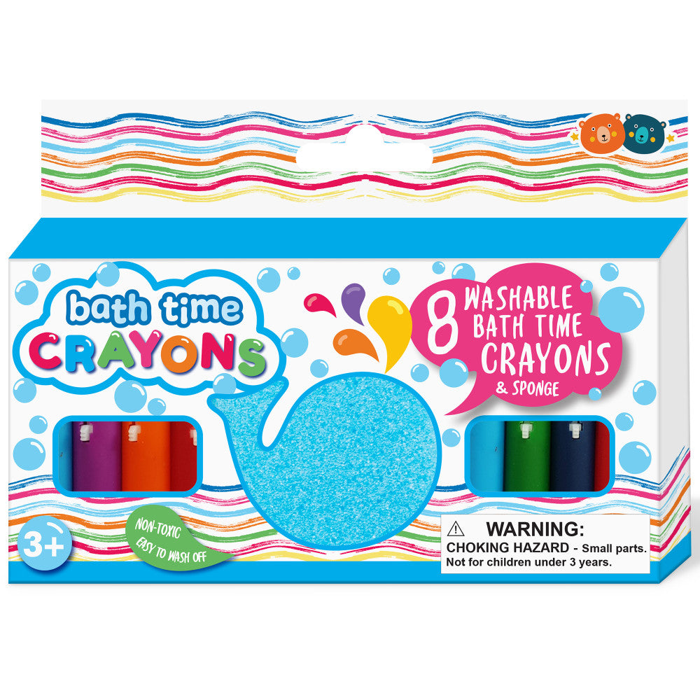 Buddy & Barney Color Magic Bath Time Crayons - 8 Vibrant Washable Cray ...