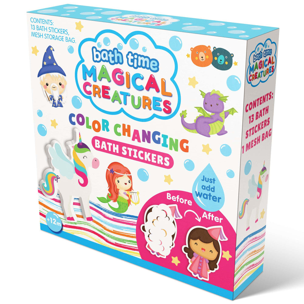 Buddy & Barney: Color Changing Bath Time Stickers - Magical Creatures ...