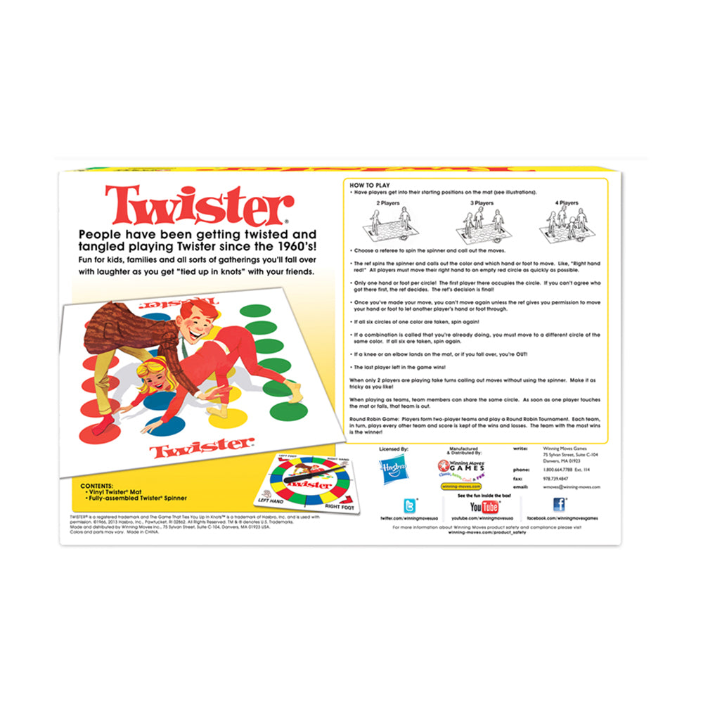 Classic Twister Family Party Game by Winning Moves – Toys"R"Us
