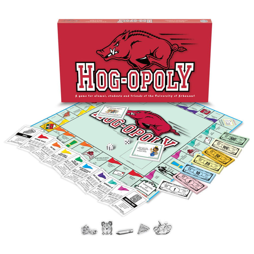 University of Arkansas Hog-Opoly Monopoly Style Board Game – Toys"R"Us