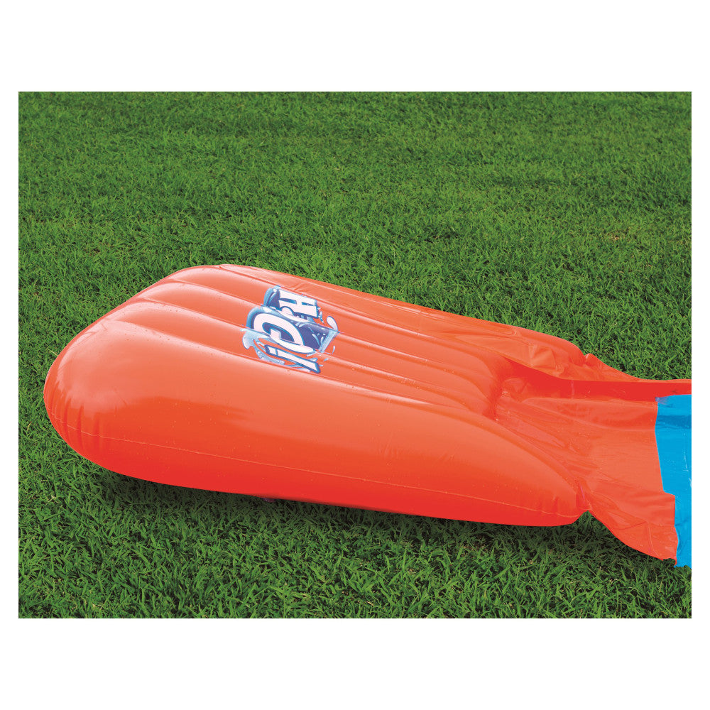 H2OGO! 18' Single Water Slide with Speed Ramp and Drench Pool, Orange ...