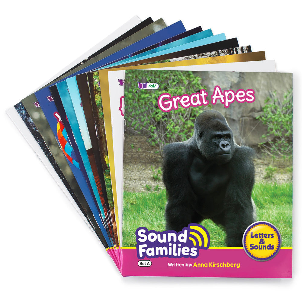 Junior Learning 12-Piece Decodable Readers Set - Long Vowels Non-Ficti ...