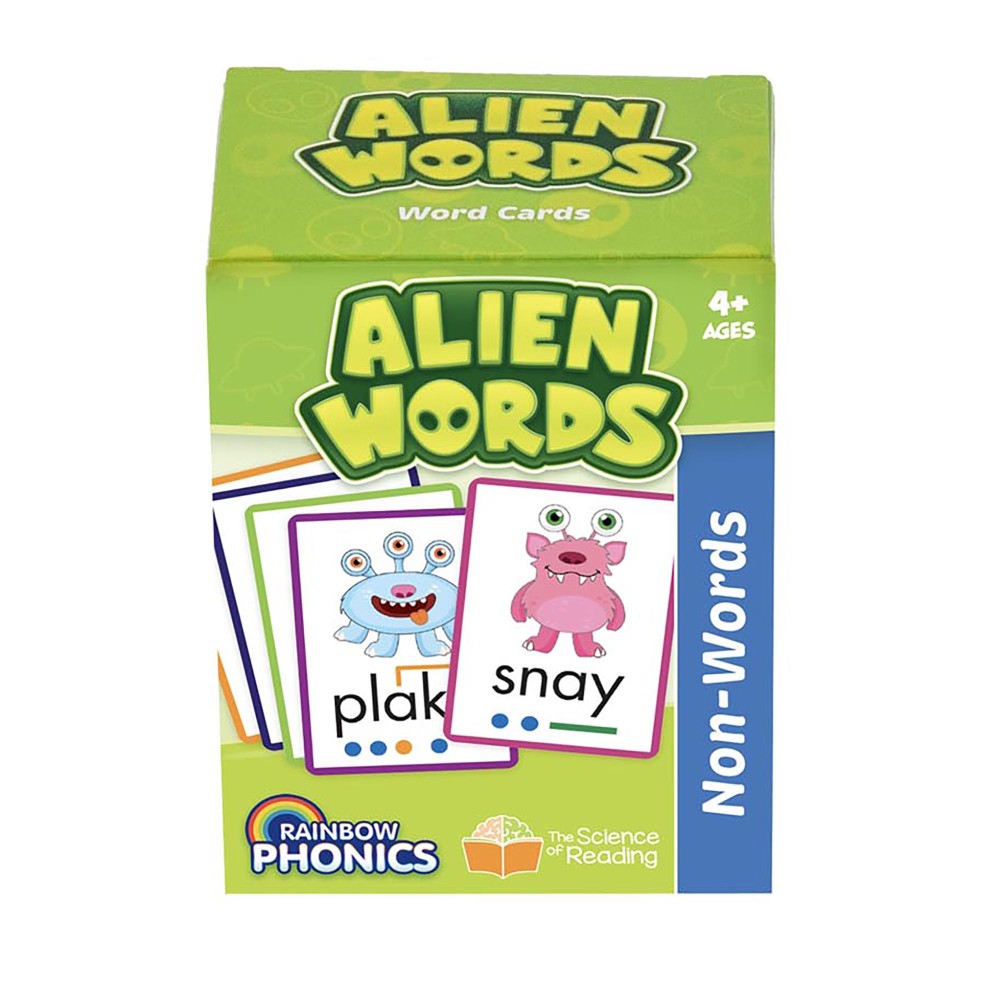 Junior Learning Rainbow Phonics - Alien Words - 148 Educational Word C ...