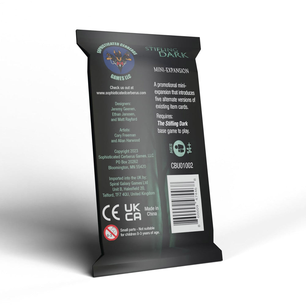 Sophisticated Cerberus Games: The Stifling Dark Mini-Expansion, Horror ...