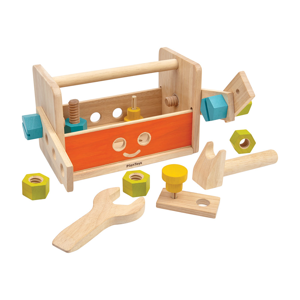 Plan Toys Transformable Robot Tool Box - 18 Piece Set – Toys"R"Us