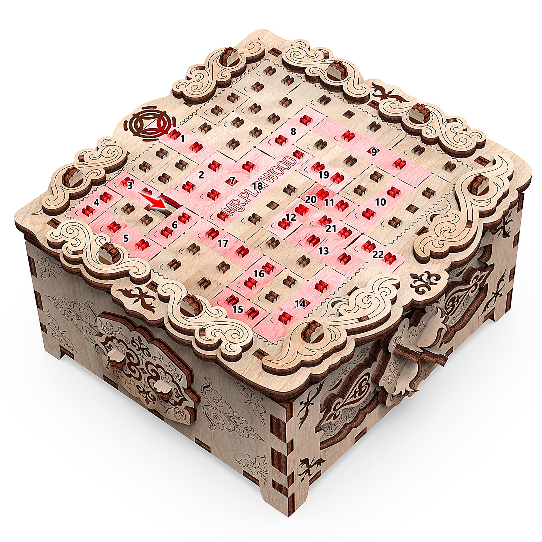 Mr.PLAYWOOD Secret Box Floral Fantasy 3D Wooden STEM Puzzle – Toys"R"Us