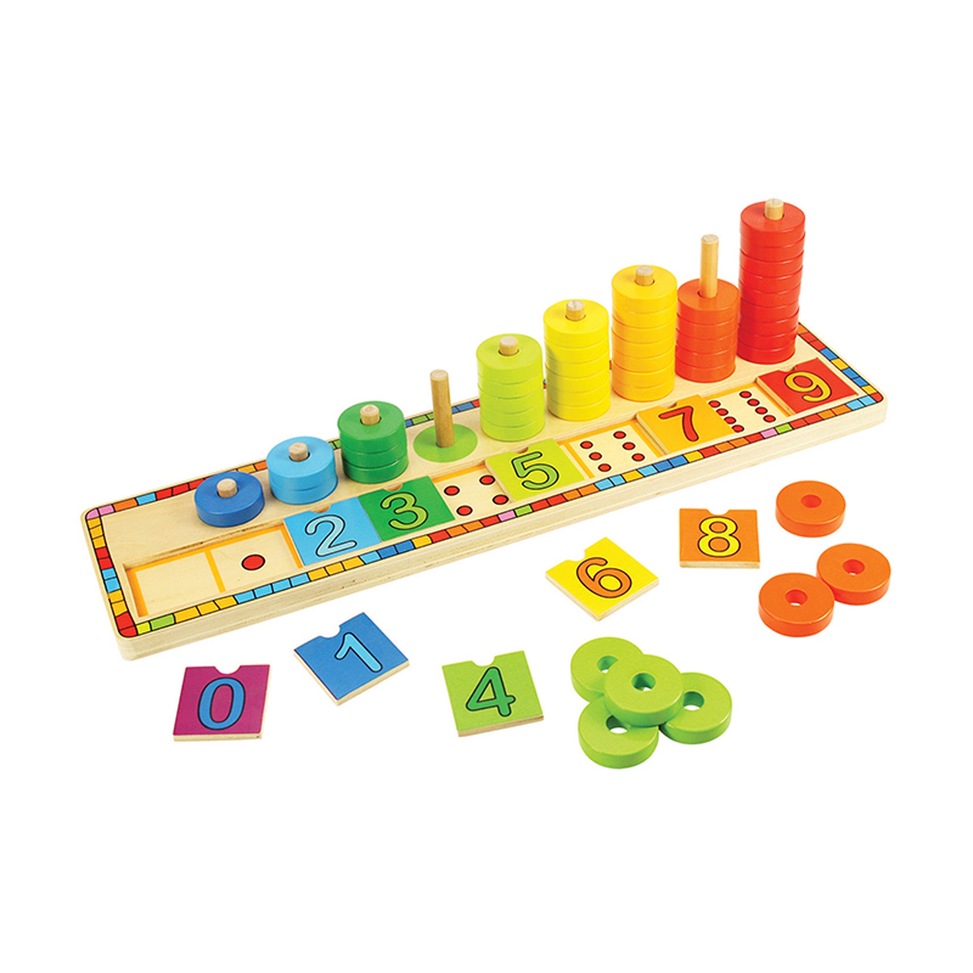 Bigjigs Toys Learn to Count Wooden Puzzle - Educational Counting Toy ...