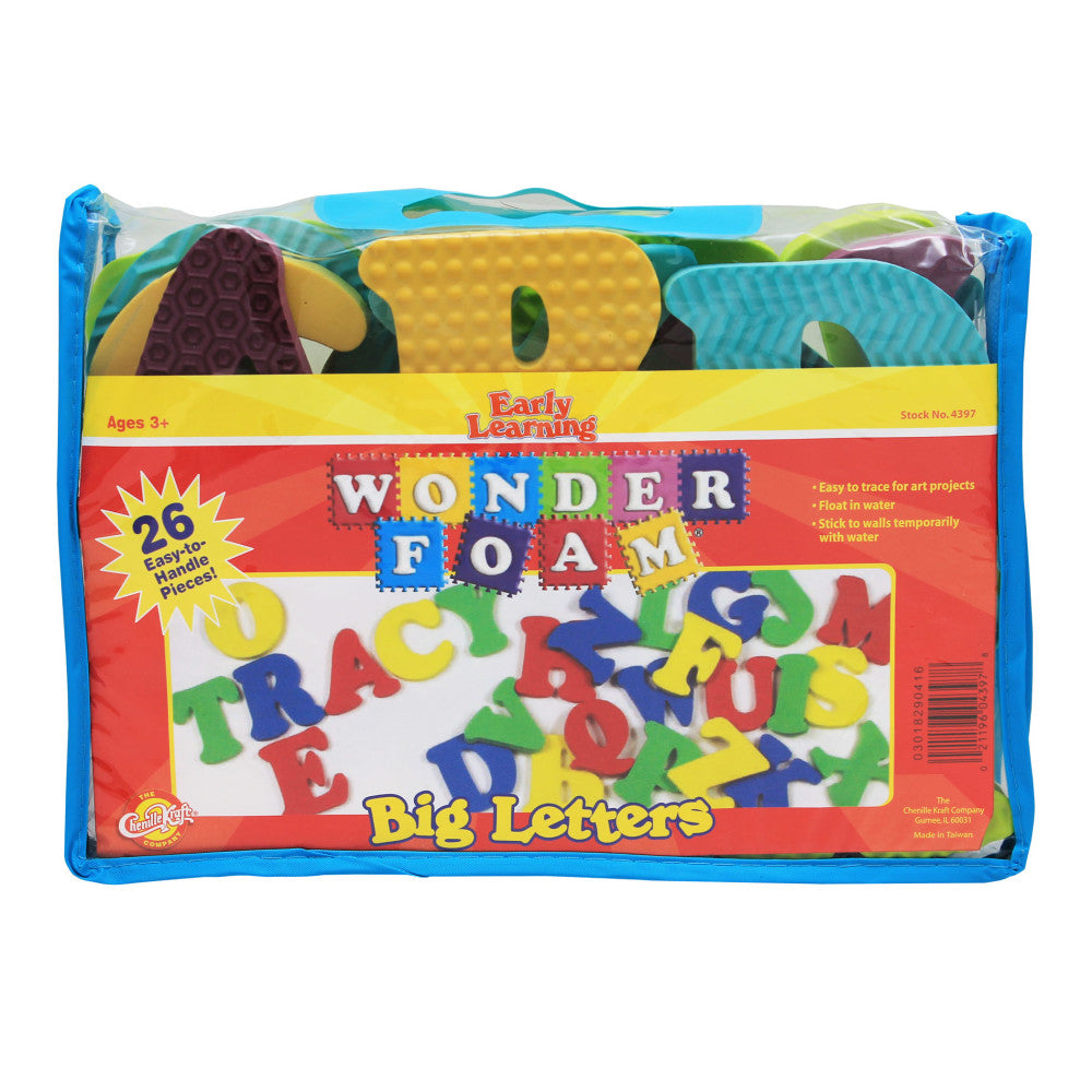 WonderFoam Alphabet Adventure Set - Jumbo Letters in Assorted Colors ...