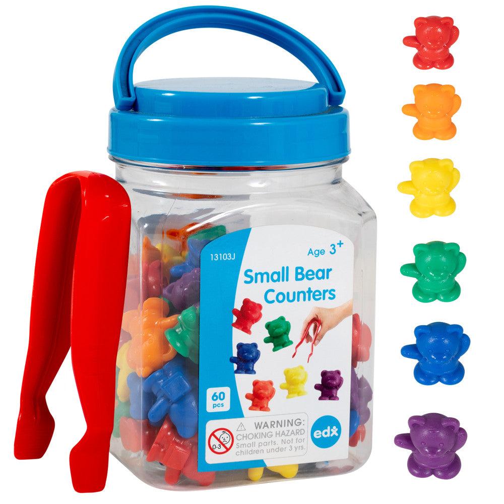 Edxeducation Colorful Bear Counters - Educational Sorting Toy in Mini ...