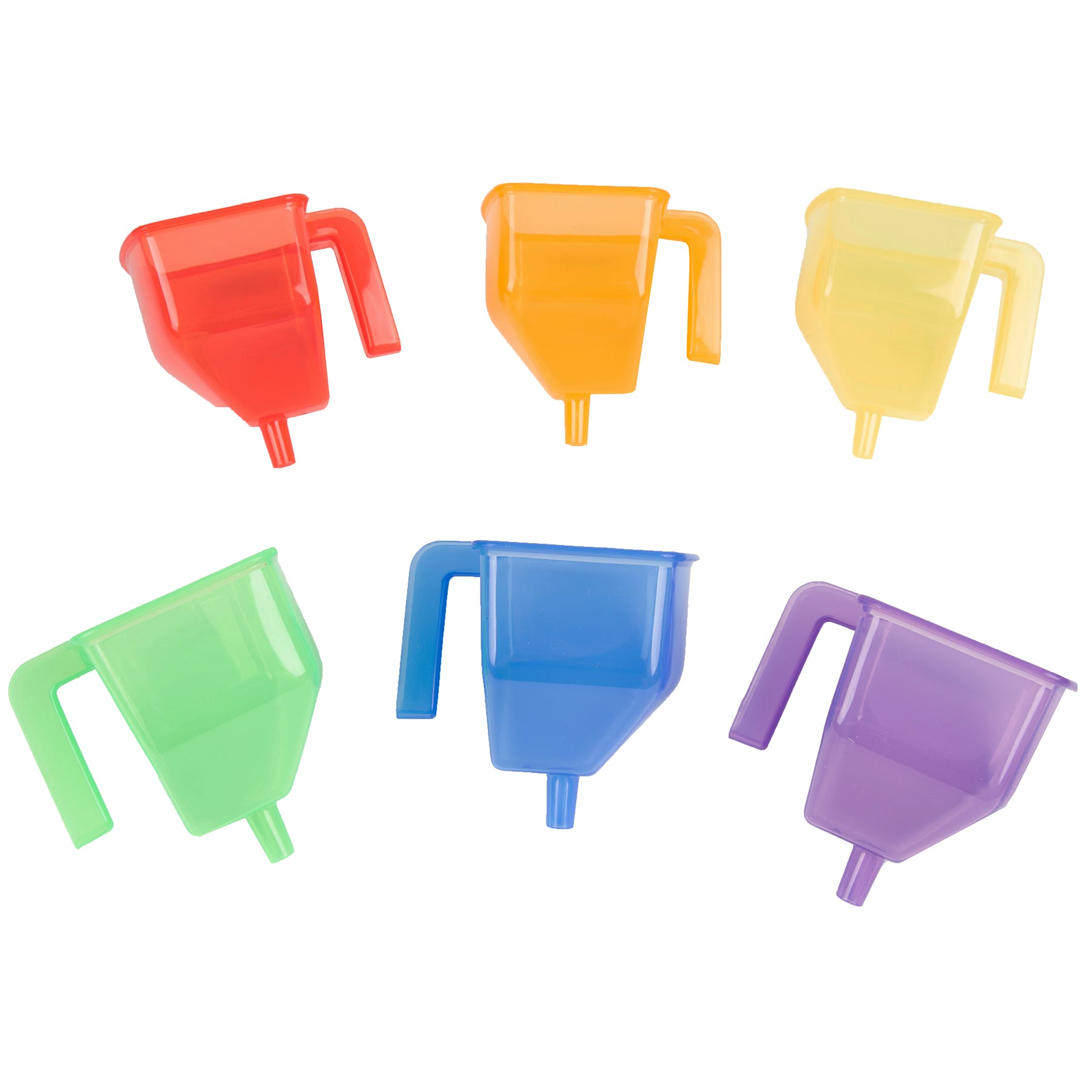 TickiT Colorful Translucent Funnels – Set of 6 – Toys"R"Us