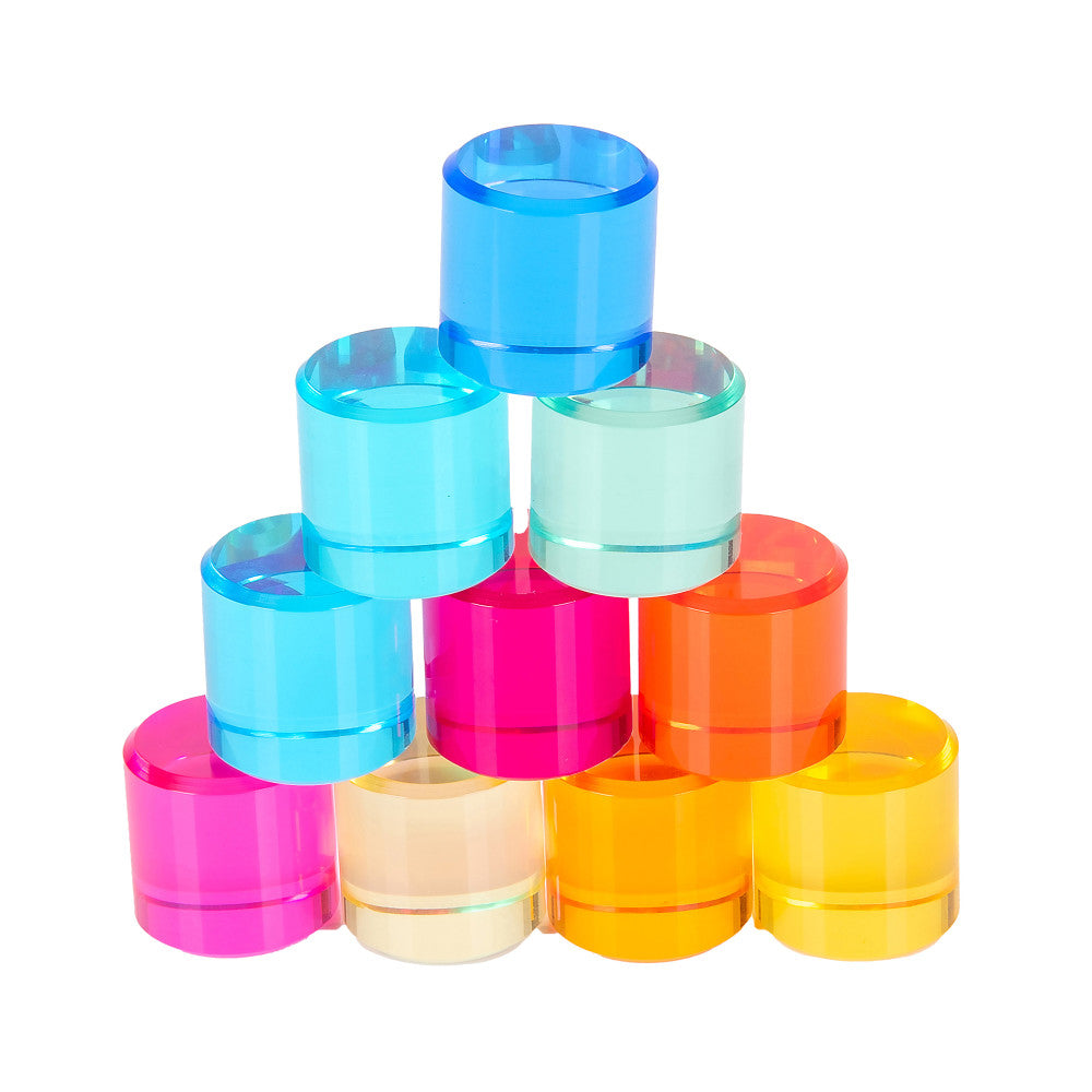 TickiT Gem Circles – Colorful Acrylic Stacking Toys – Toys"R"Us